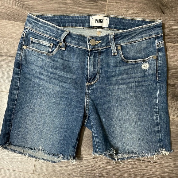 PAIGE | Shorts | Paige Jean Shorts Blue Denim Size 28 | Poshmark